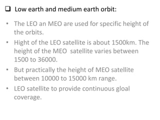 Types of satellite orbits 086 | PPTX