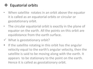 Types of satellite orbits 086 | PPTX