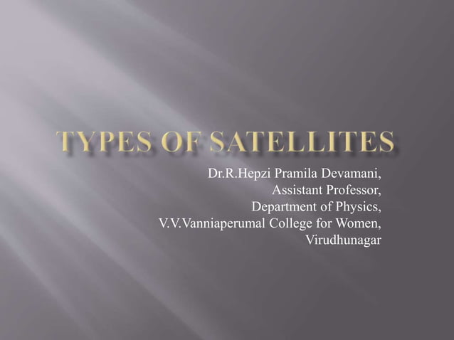 Types of satellites | PPT