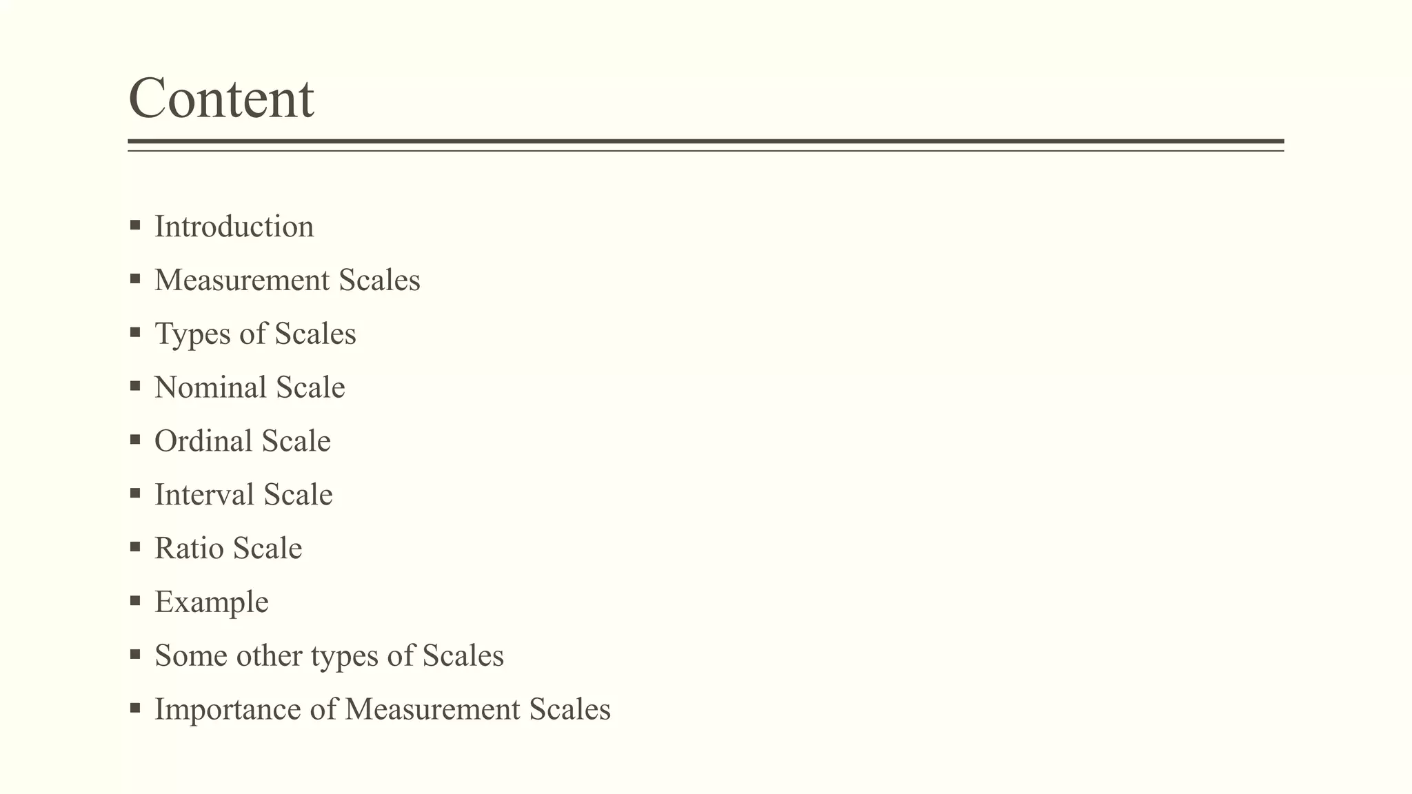 Types of scales | PPTX