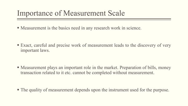 Types of scales | PPTX | Science