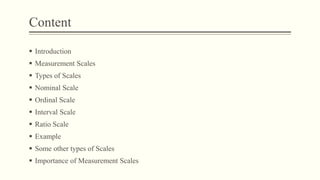 Types of scales | PPTX