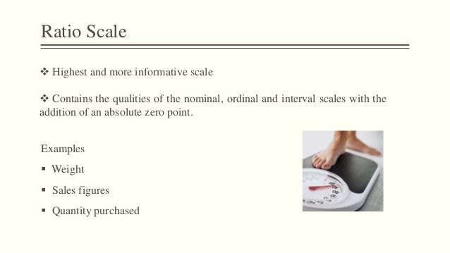 Types of scales