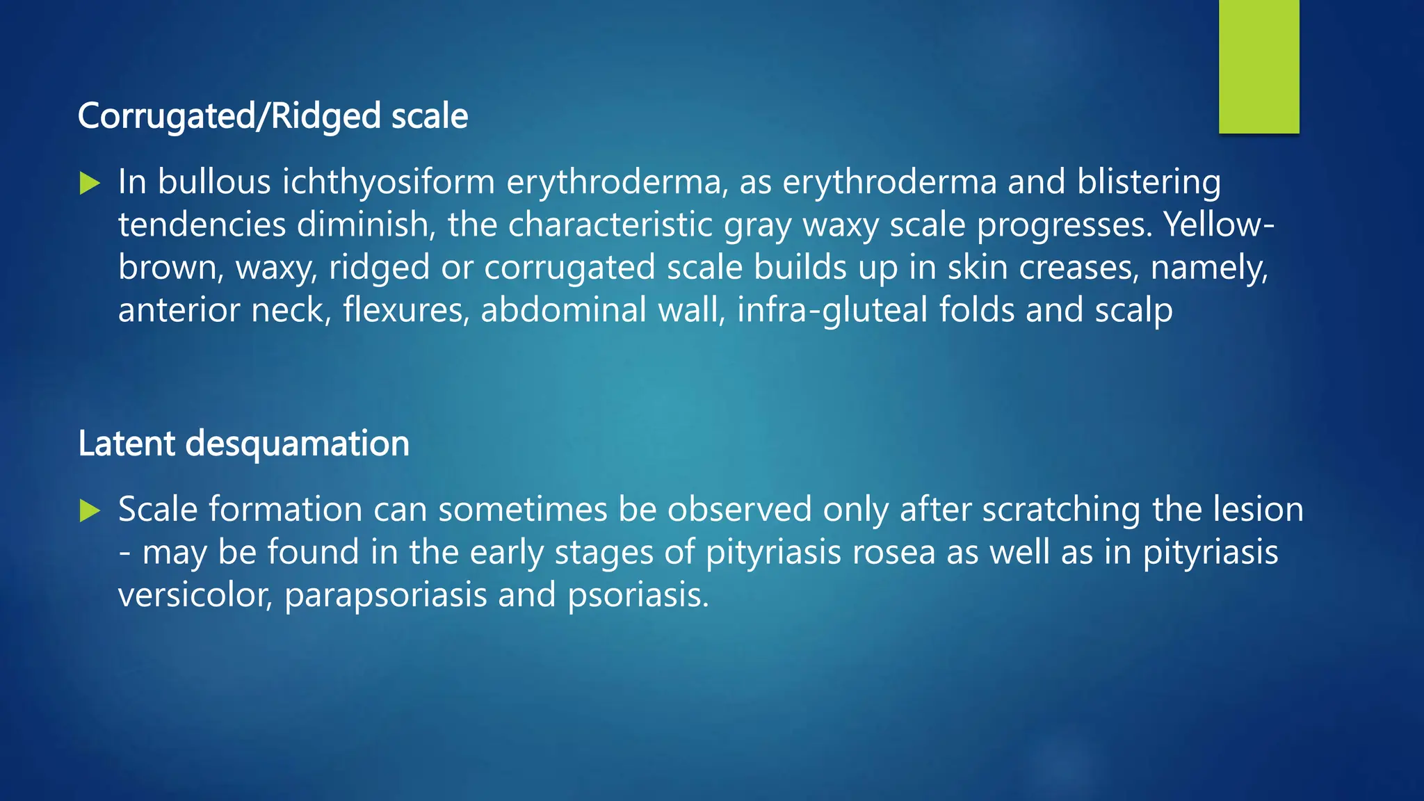 Scaly signs in dermatology. Article discussion | PPTX