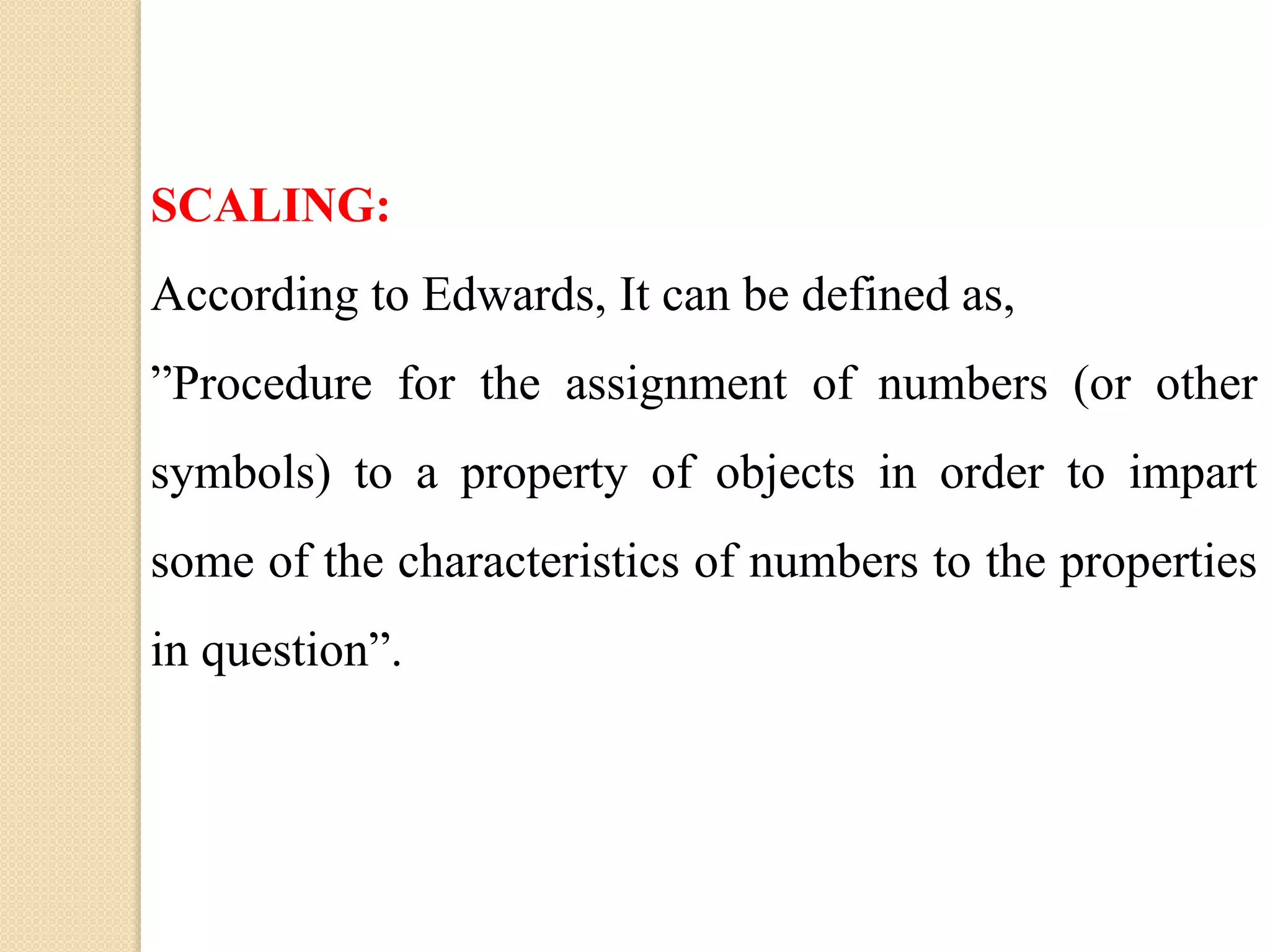 Types of Scales and Scaling Techniques | PPTX