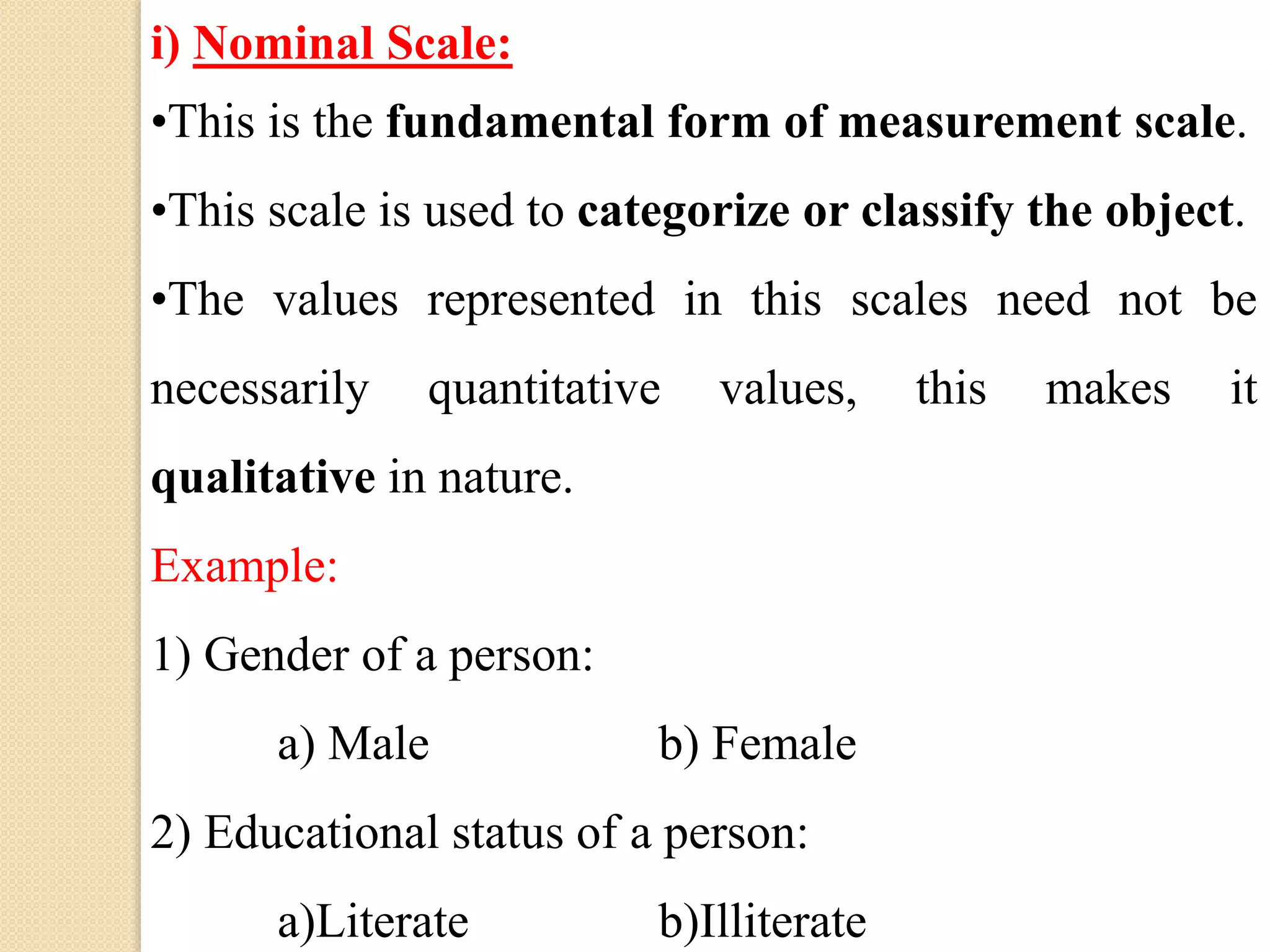 Types of Scales and Scaling Techniques | PPTX