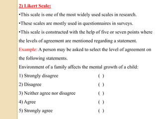 Types of Scales and Scaling Techniques | PPTX