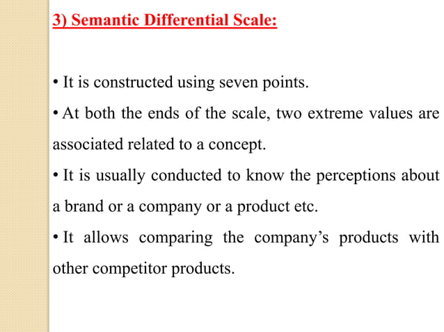 Types of Scales and Scaling Techniques | PPTX | Science