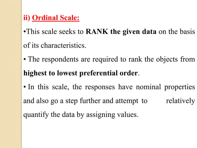 Types of Scales and Scaling Techniques | PPTX | Science