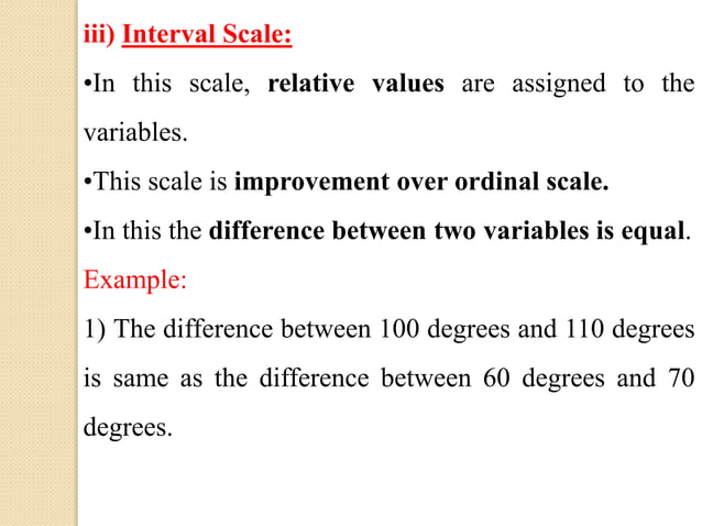 Types of Scales and Scaling Techniques | PPTX | Science