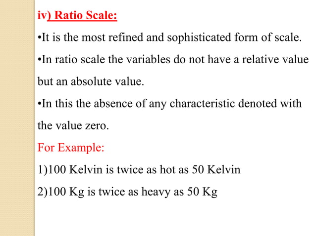 Types of Scales and Scaling Techniques | PPTX | Science