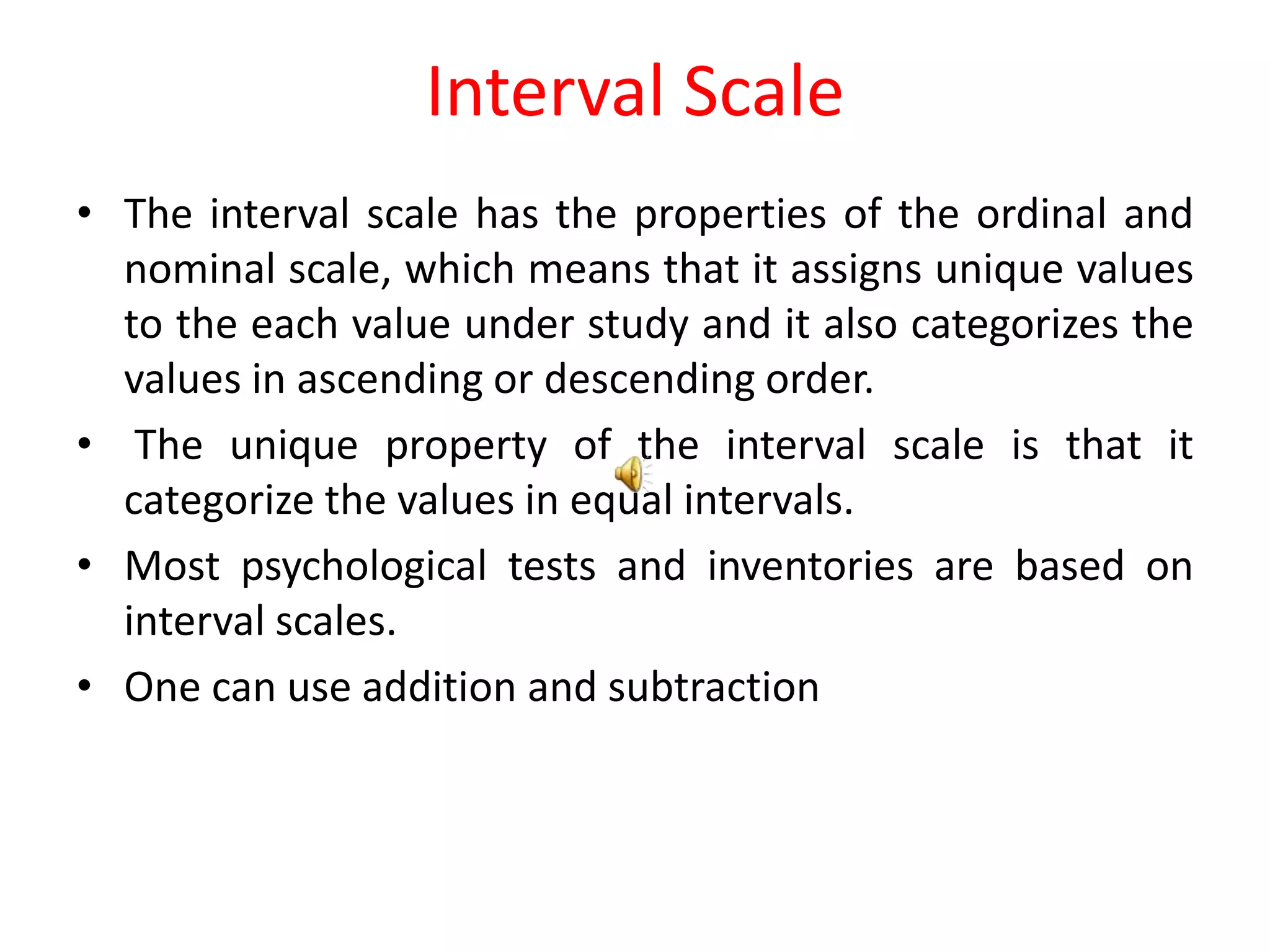 Types of measurement scales in research methodology | PPTX
