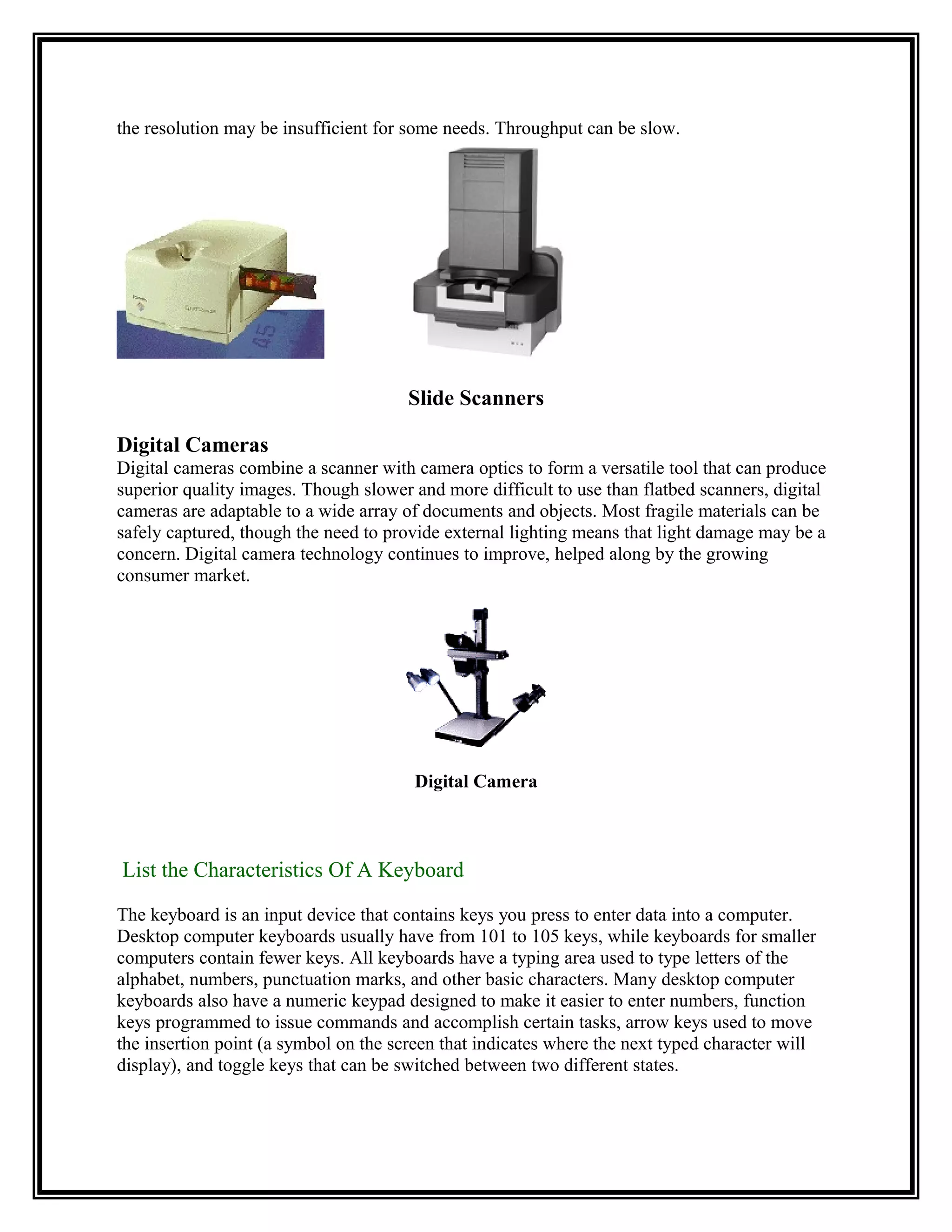Types of scanner........ | DOC