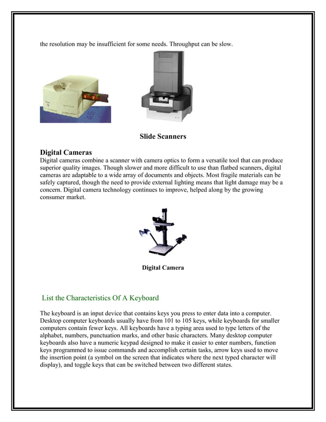 Types of scanner........ | DOC