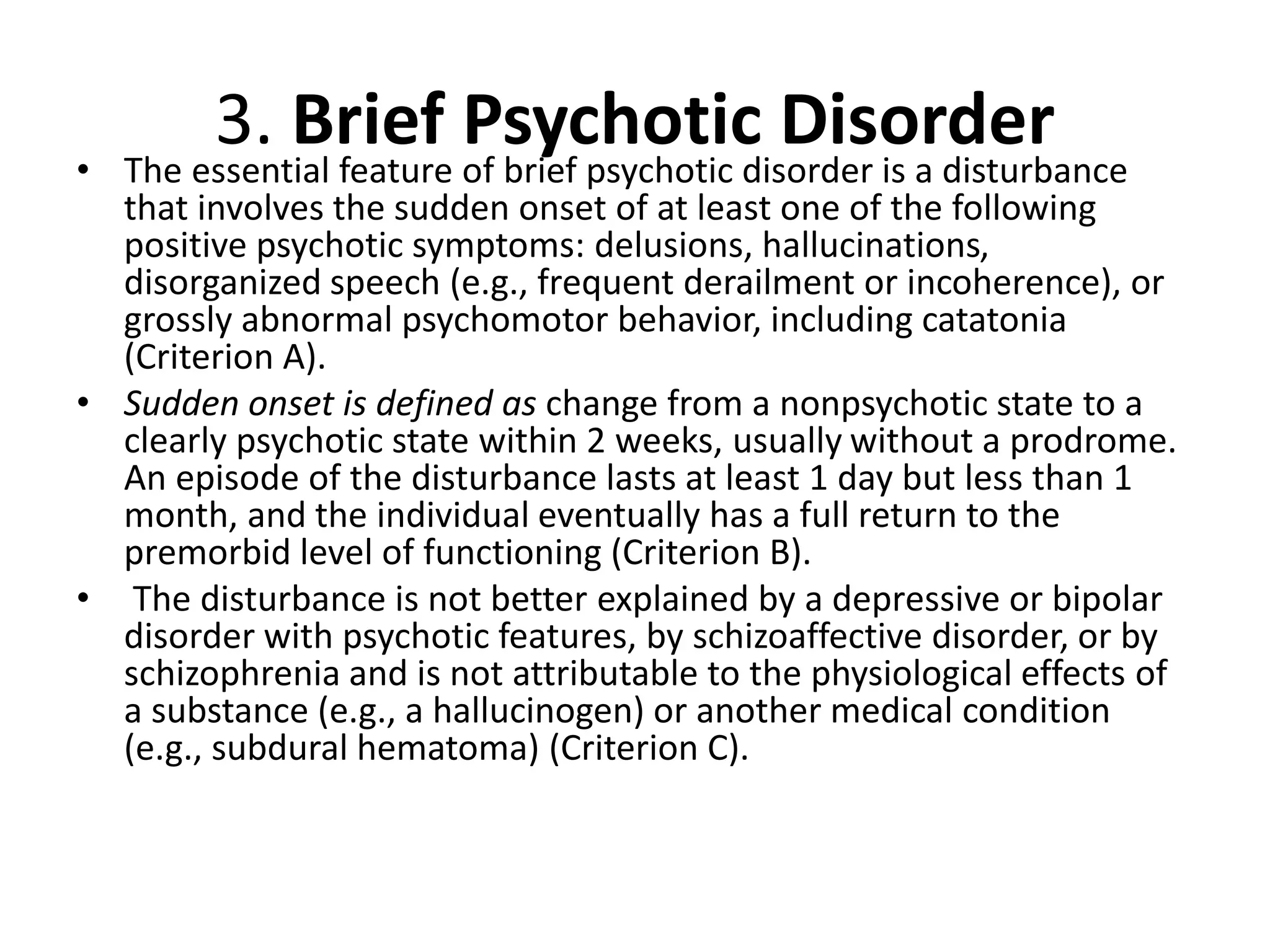 Types of schizophrenia spectrum disorder | PPT