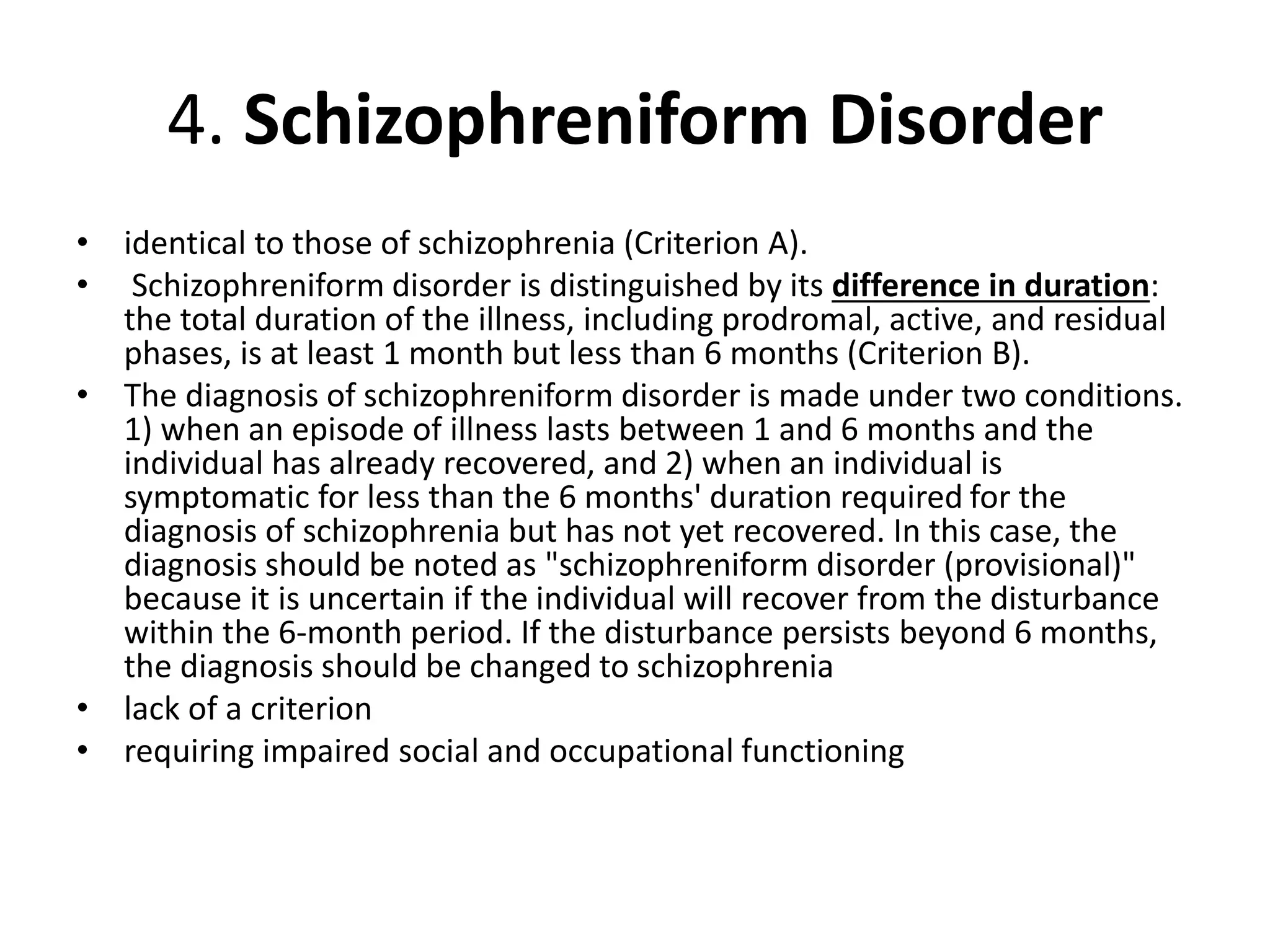 Types of schizophrenia spectrum disorder | PPT