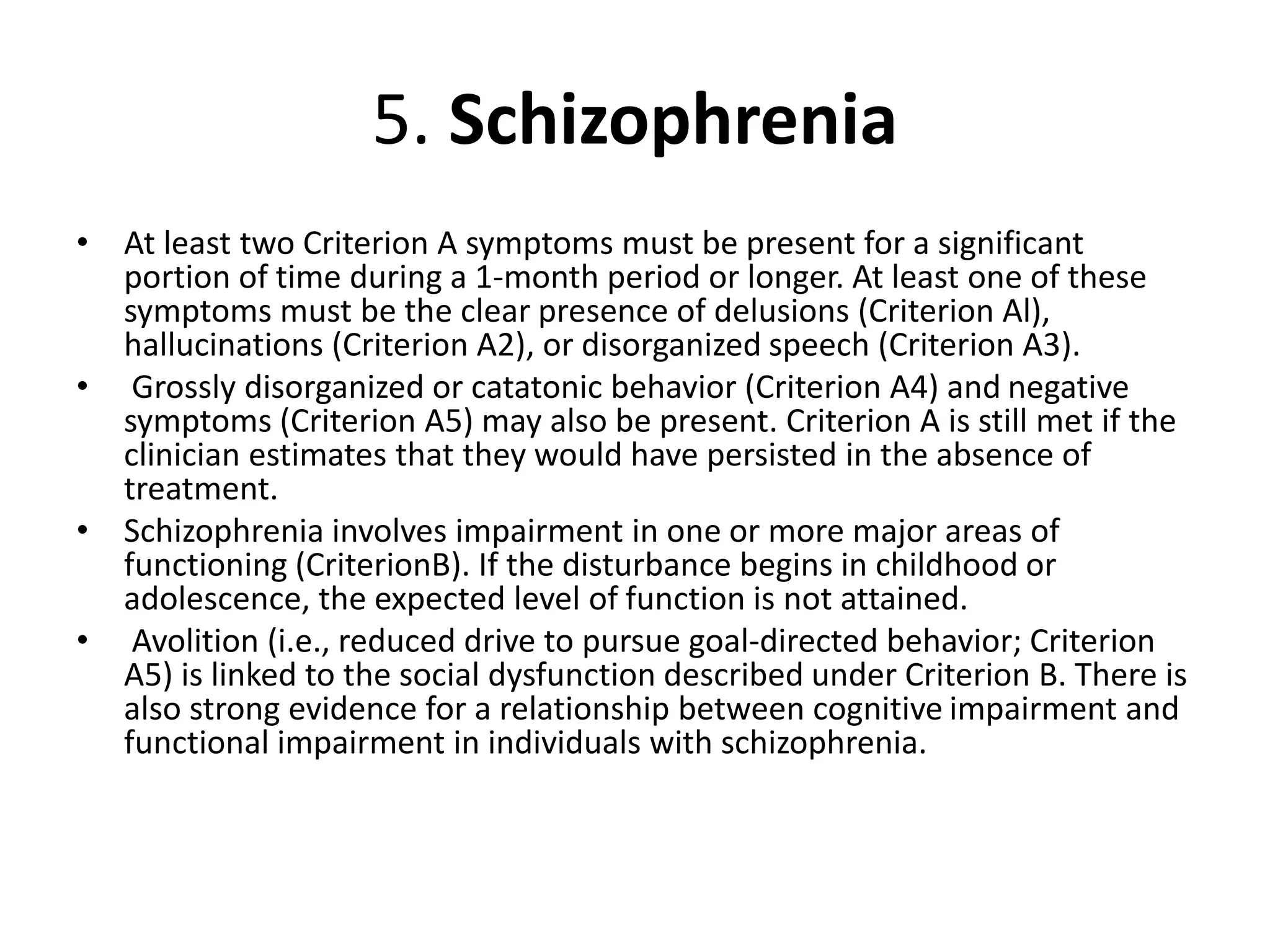Types of schizophrenia spectrum disorder | PPT