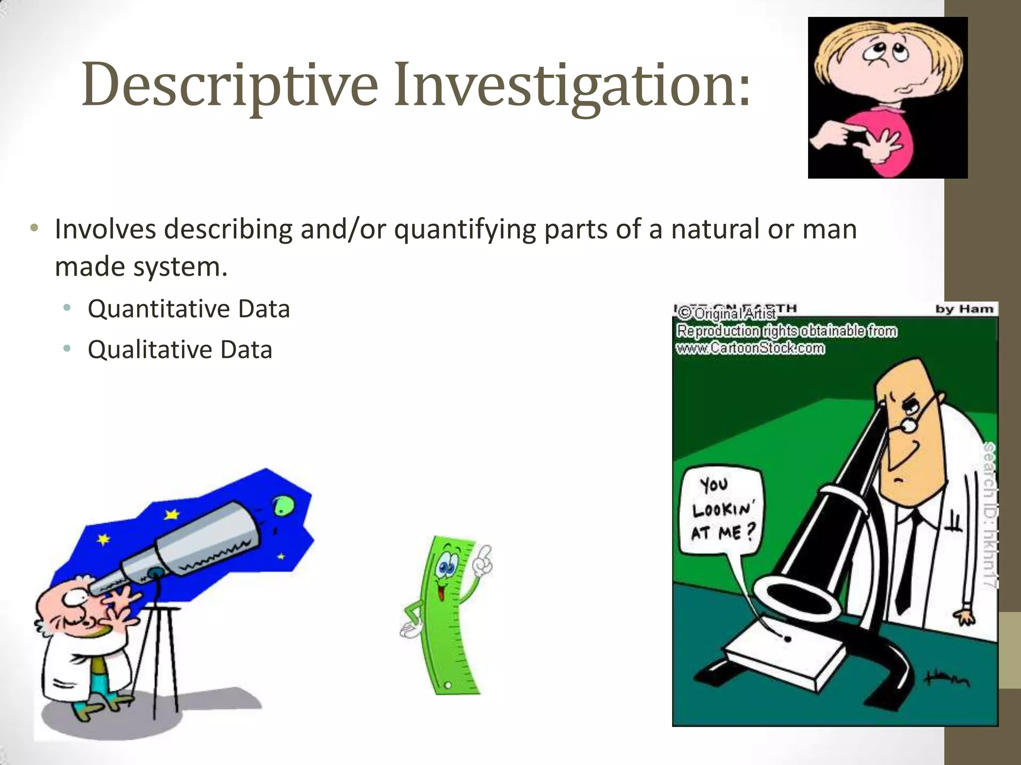 Types of science investigations | PPTX