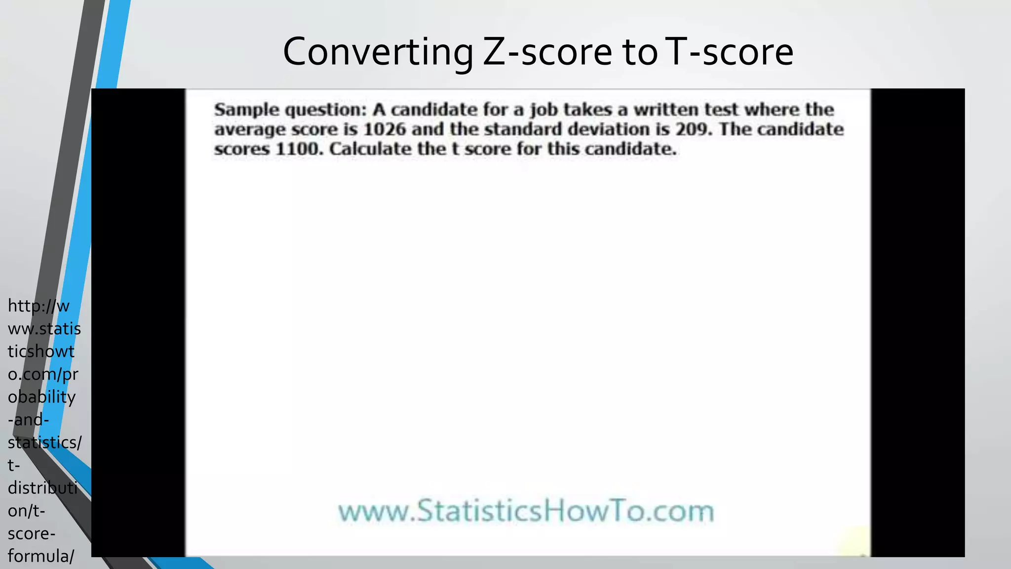 Types of Scores & Types of Standard Scores | PPTX