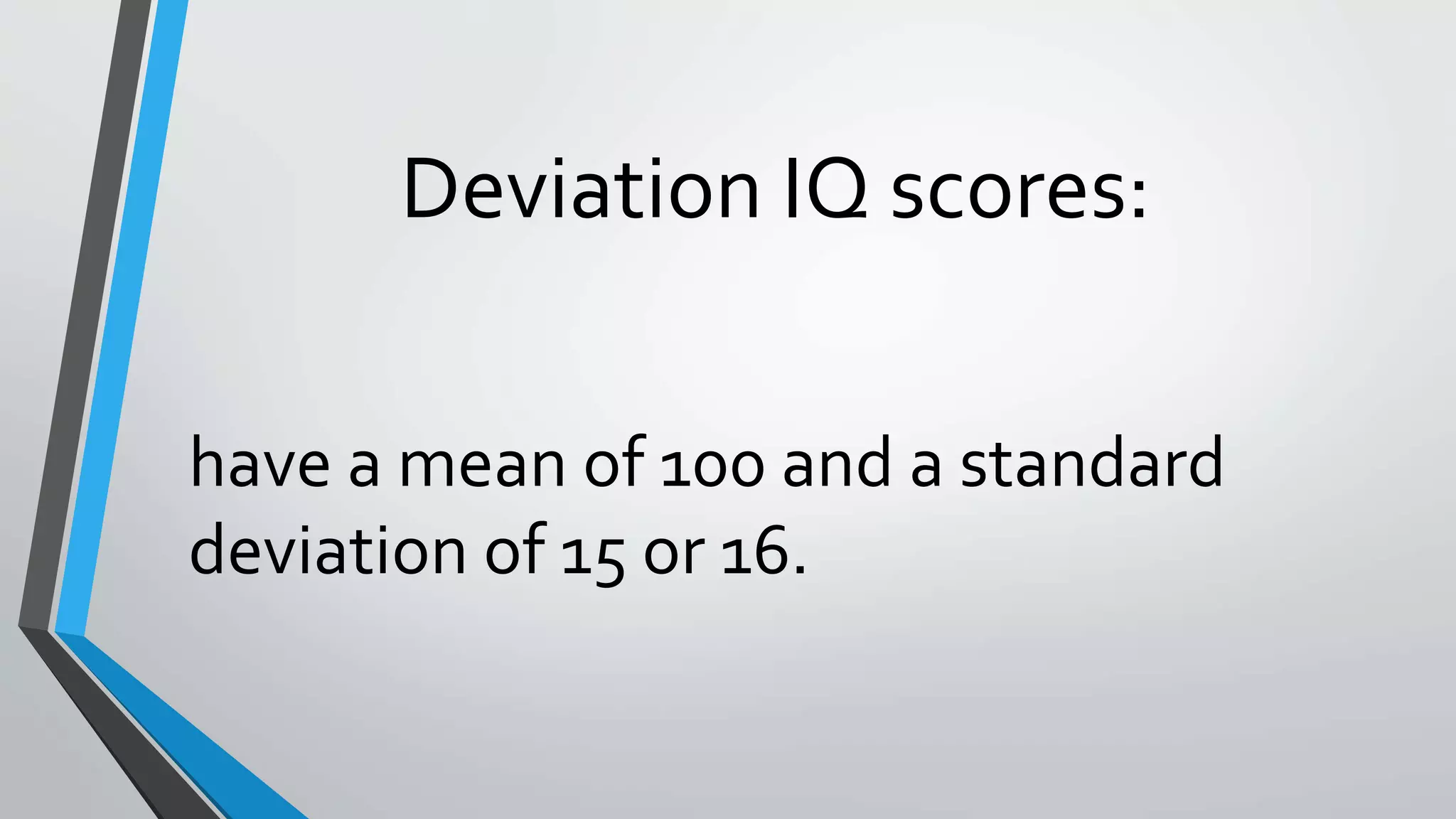 Types of Scores & Types of Standard Scores | PPTX