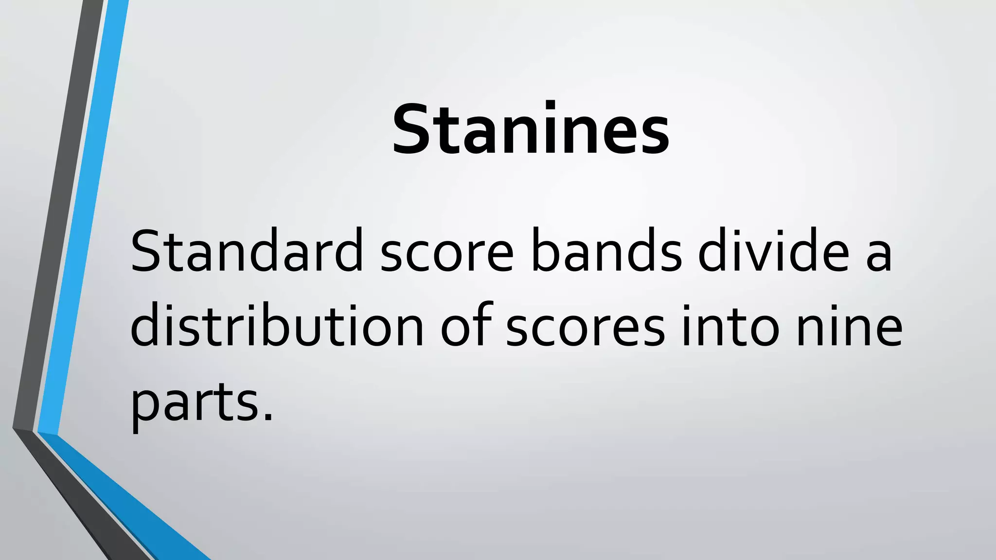 Types of Scores & Types of Standard Scores | PPTX