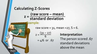 Types of Scores & Types of Standard Scores | PPTX