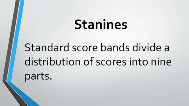 Types of Scores & Types of Standard Scores | PPTX