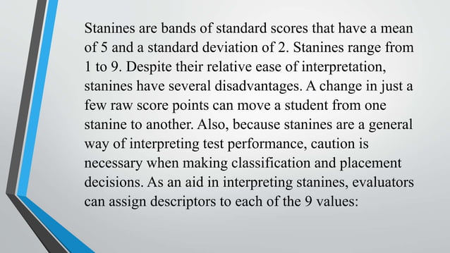 Types of Scores & Types of Standard Scores | PPTX