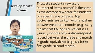 Types of Scores & Types of Standard Scores | PPTX