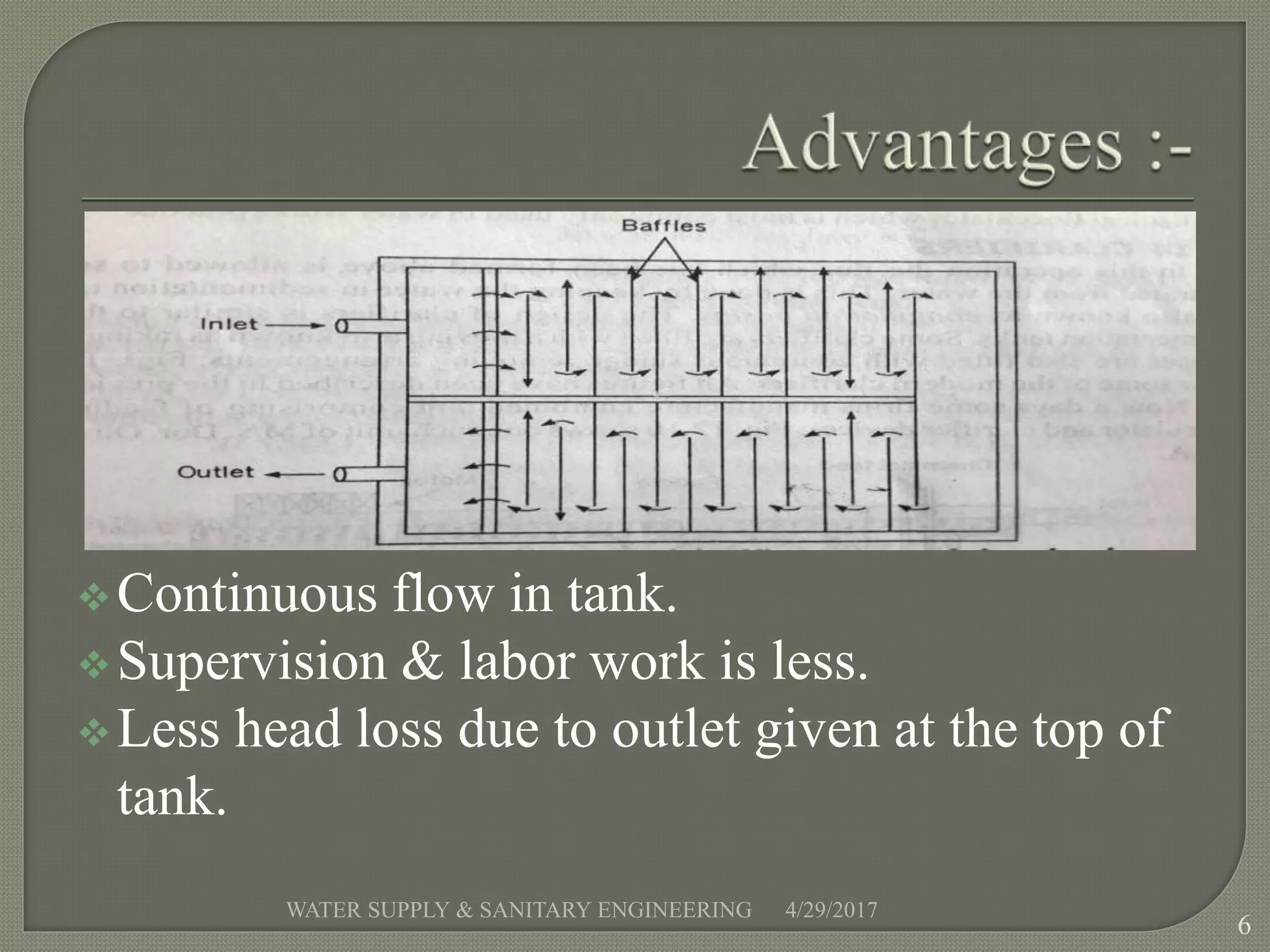 Types of sedimentation tank | PPTX