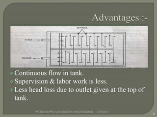 Types of sedimentation tank | PPTX