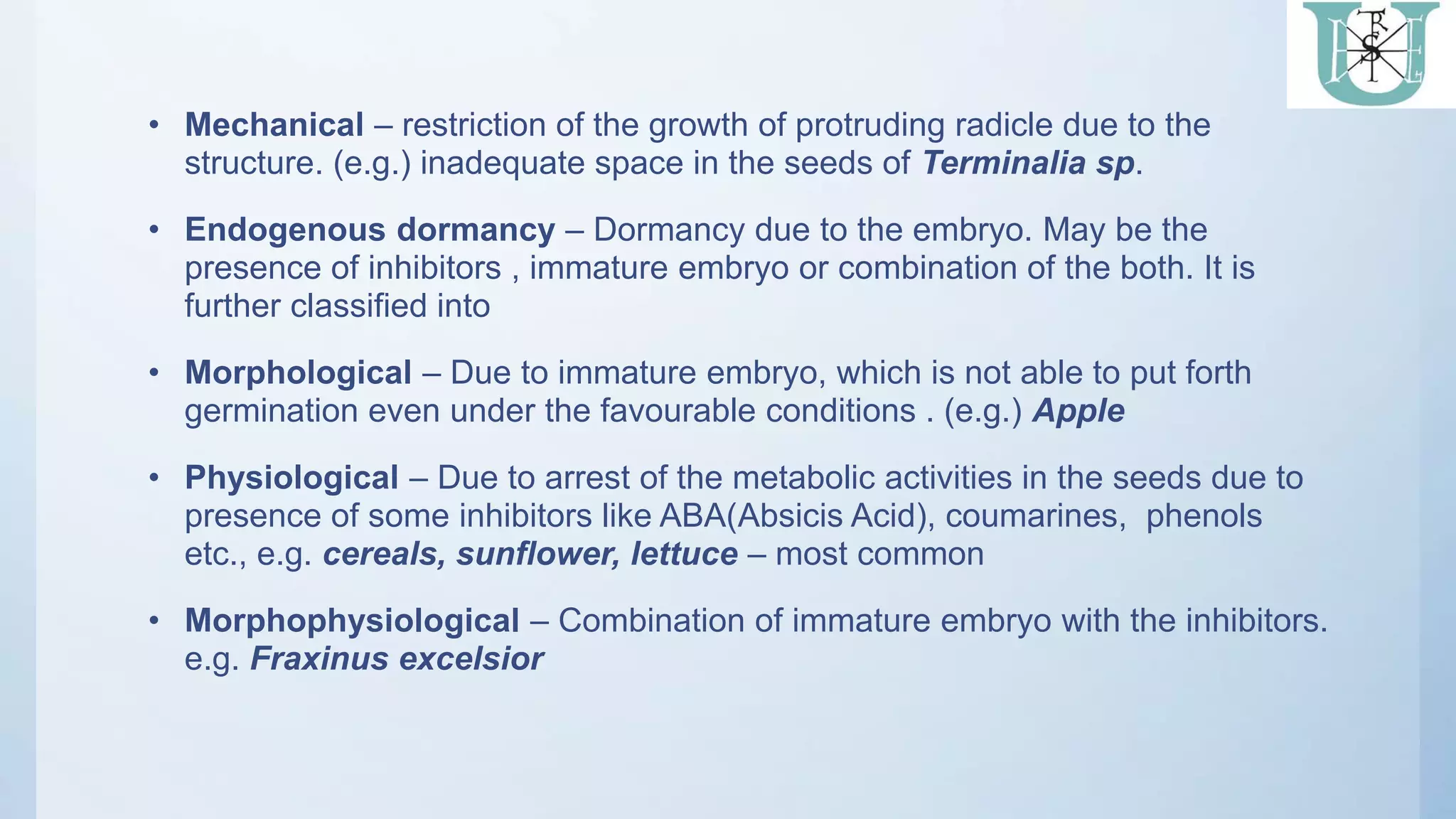 Types of seed and seed dormancy | PPTX