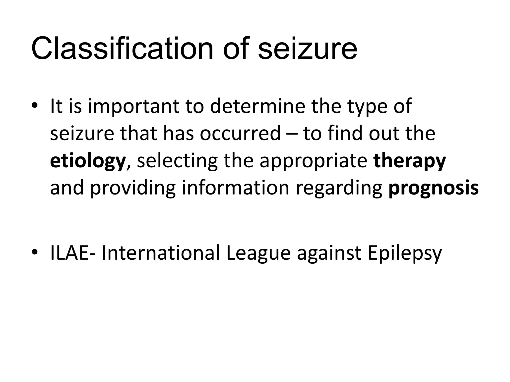 Types of Seizure | PPTX