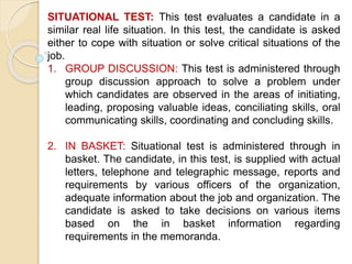Types of Selection Tests | PPTX