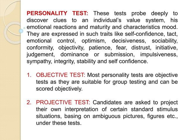 Types of Selection Tests | PPTX | Standardized Testing | Educational ...