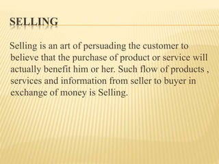 classification of selling | PPTX