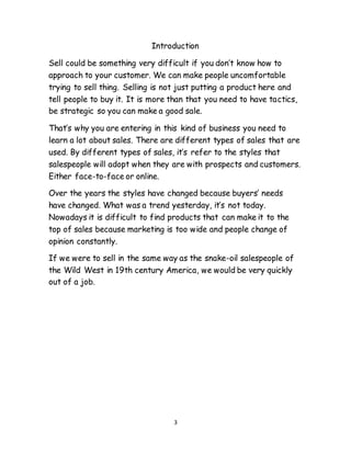 Types of selling | DOCX