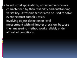 Types of sensors | PPTX