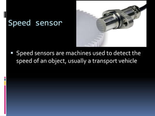 Types of sensors | PPTX