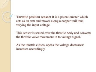 Types of Sensors Used in Multi-Point Fuel Injection System | PPTX