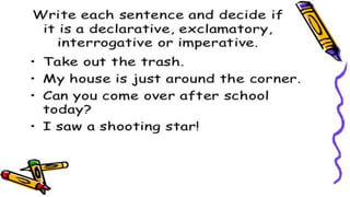 Types of sentance | PPT