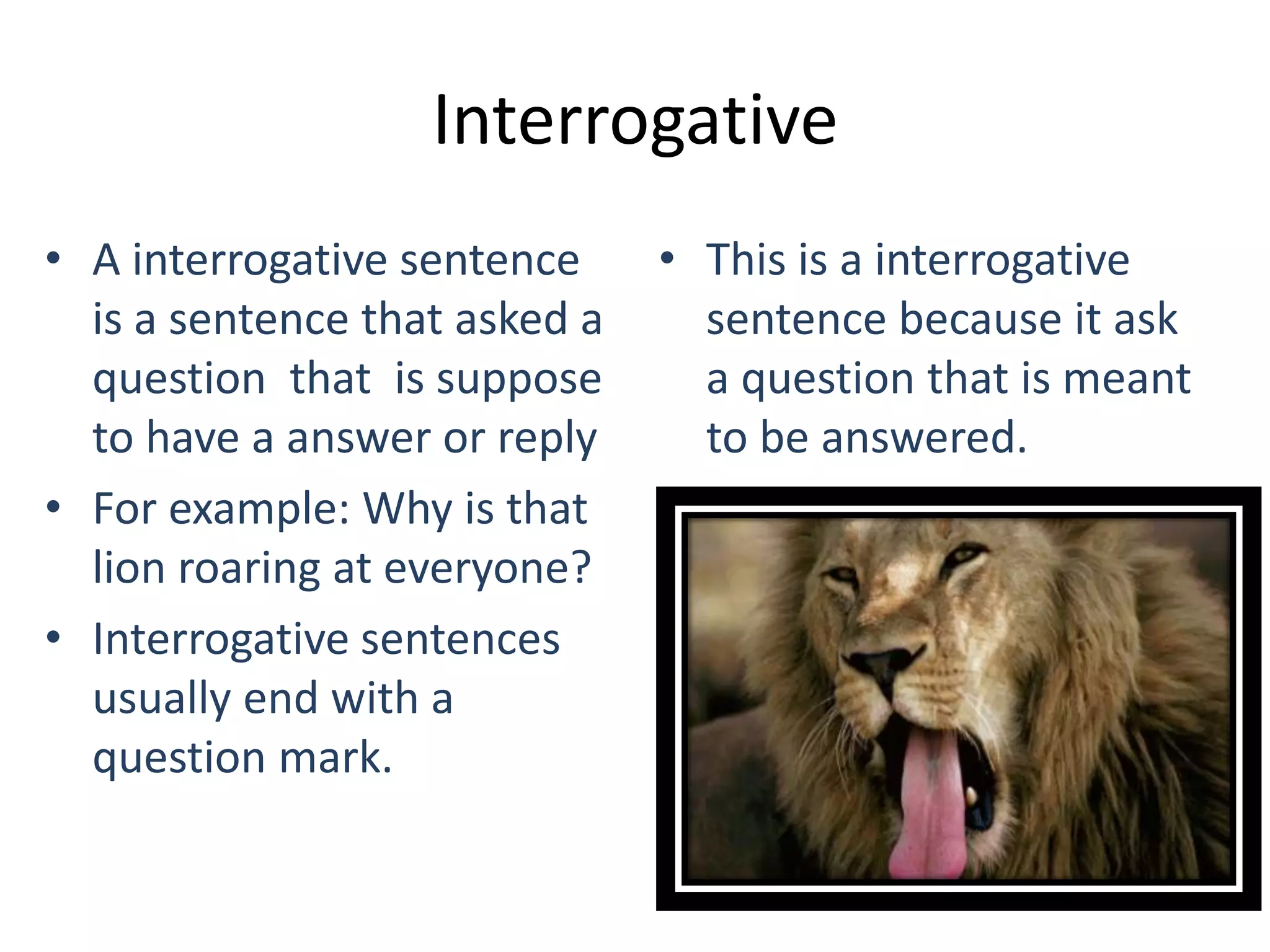Types of sentances and their structures | PPTX