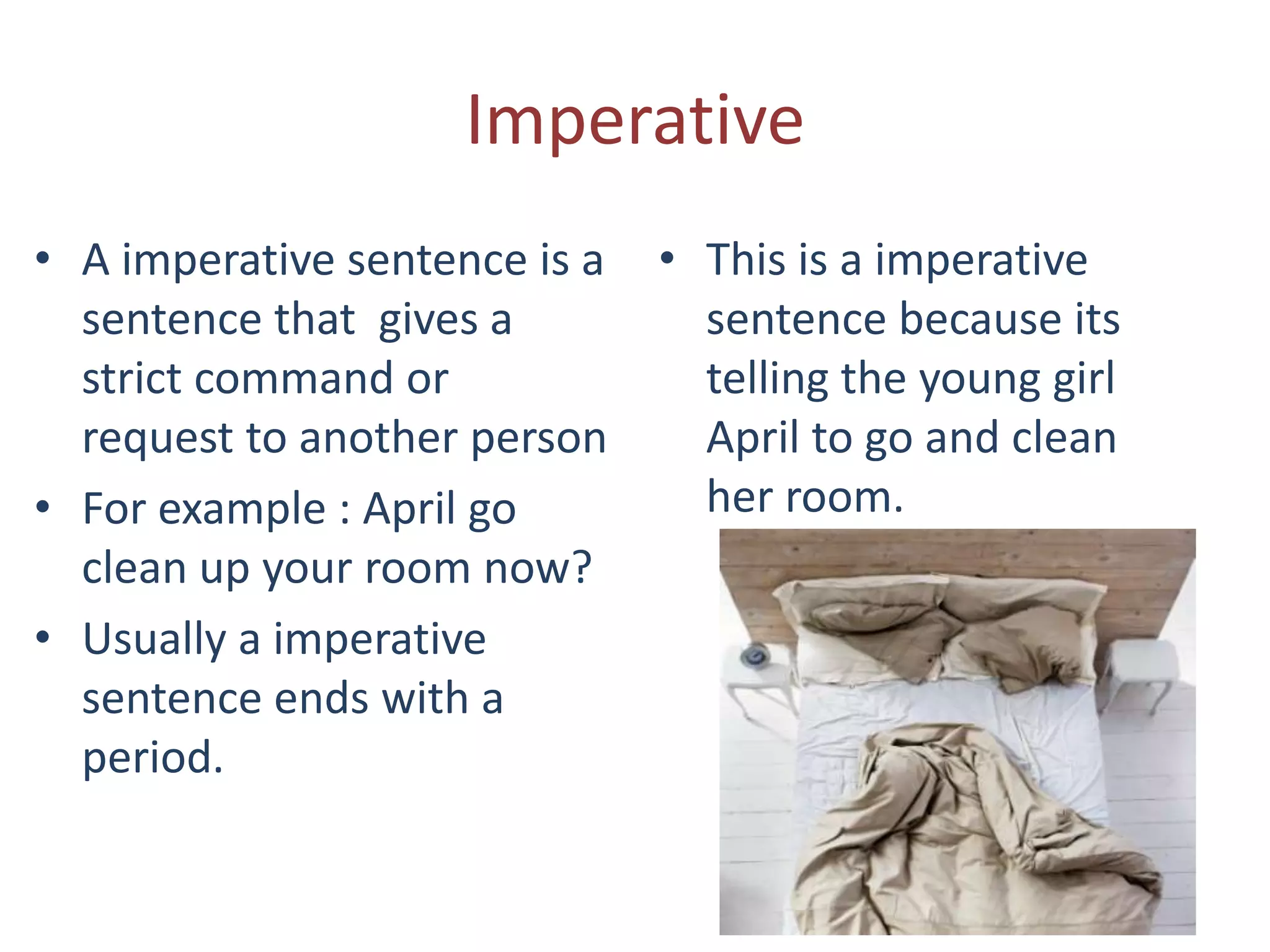 Types of sentances and their structures | PPTX