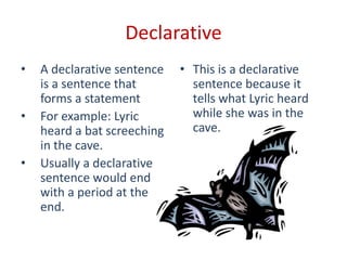 Types of sentances and their structures | PPT