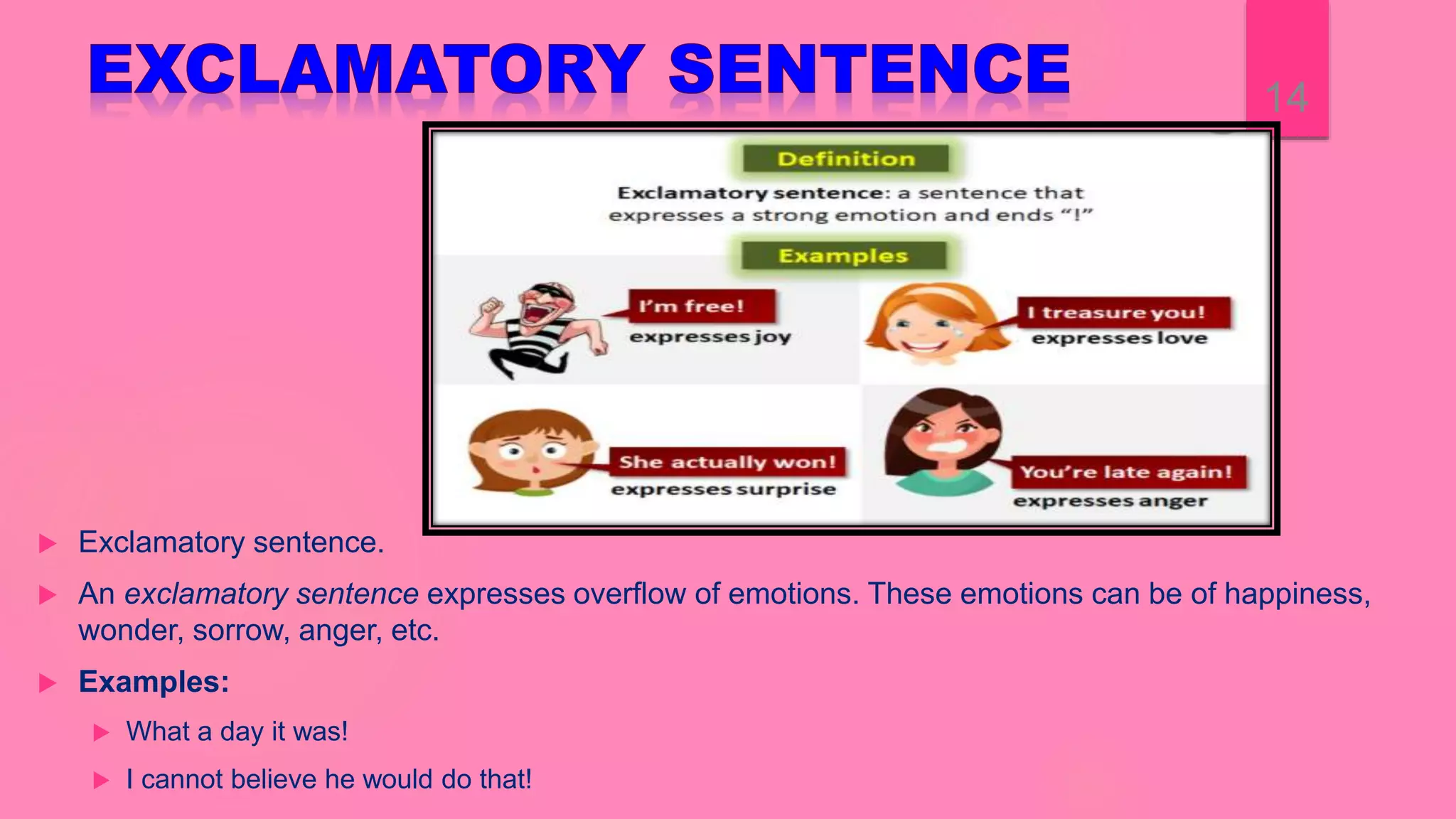 Types of sentences | PPTX