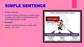 Types of sentences | PPTX