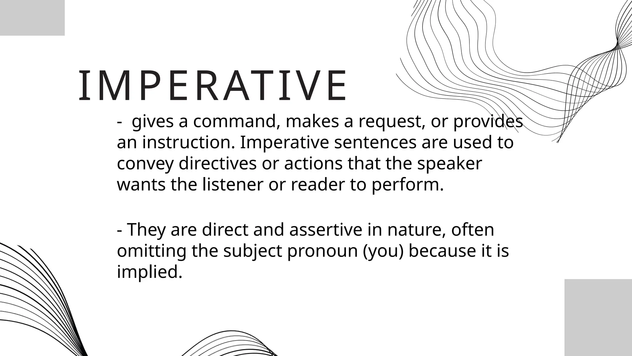 Types of Sentences According to Purpose. | PPTX