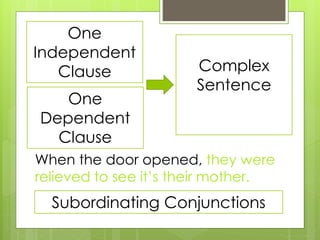 Types of sentence according to structure | PPSX