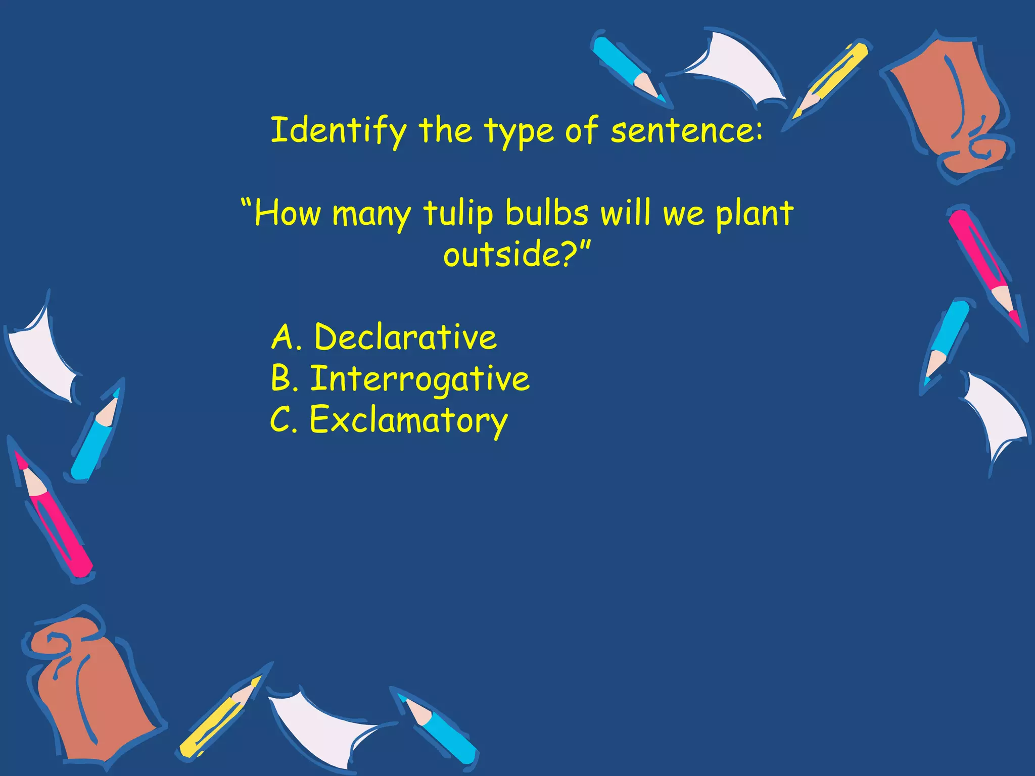 Types of sentences | PPTX
