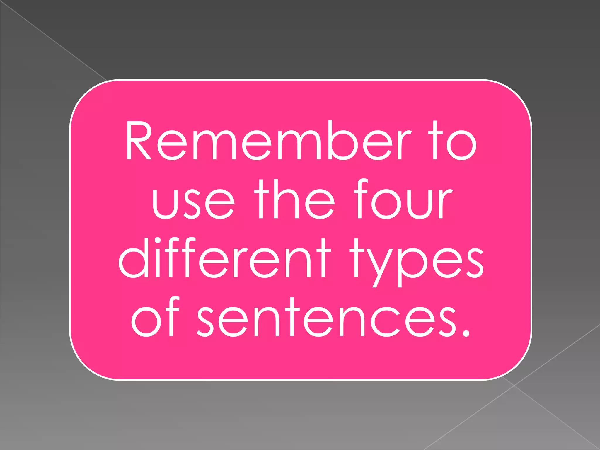 Types of sentences | PPTX | Programming Languages | Computing